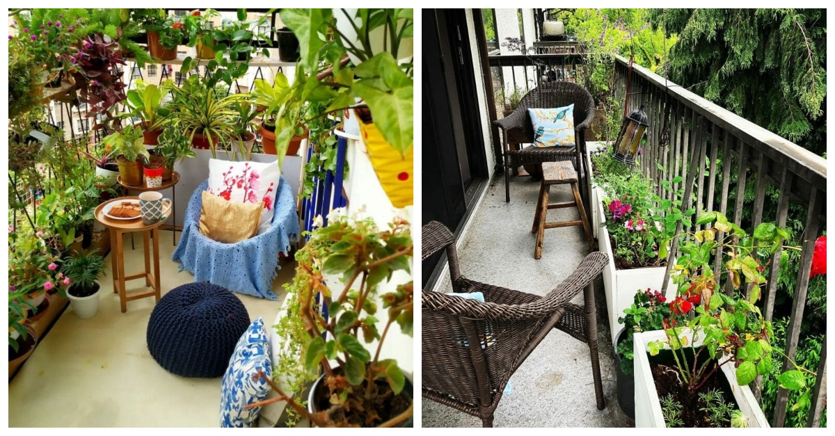 La belleza de los balcones con plantas - 1 MILLON IDEAS